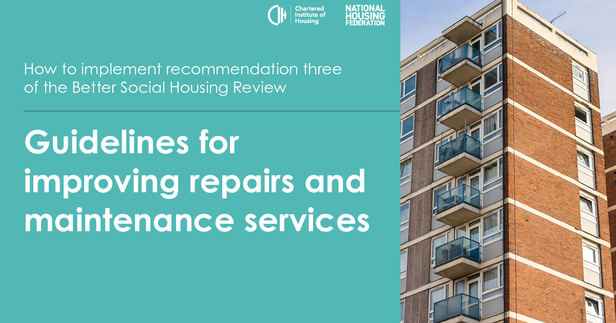 New guidance for rethinking repairs and maintenance published ...